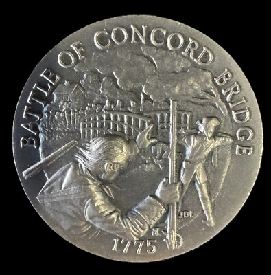 1775 Battle Of Concord Bridge 1.28 oz .999 Silver Coin | eBay