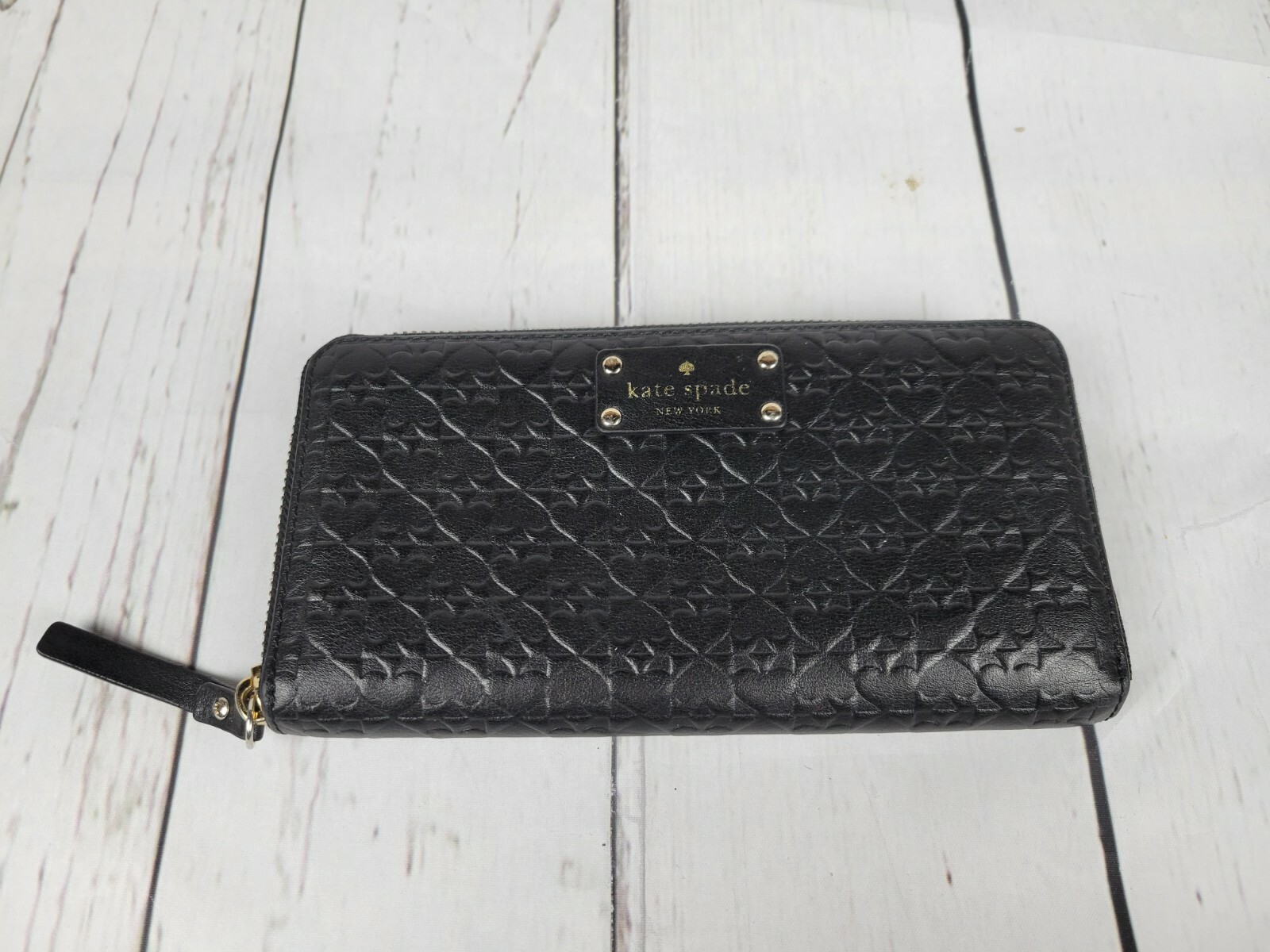 Kate Spade Authentic Neda Penn Place Embossed Black L… - Gem