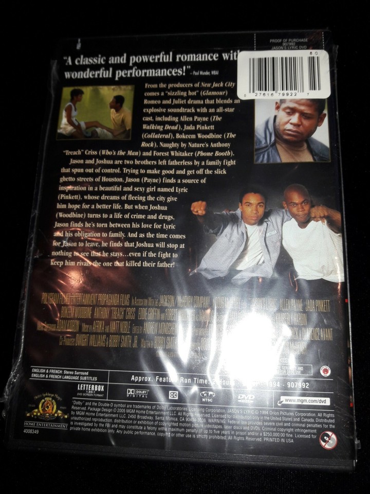 JASON'S LYRIC LETTERBOX DVD 27616799227| eBay