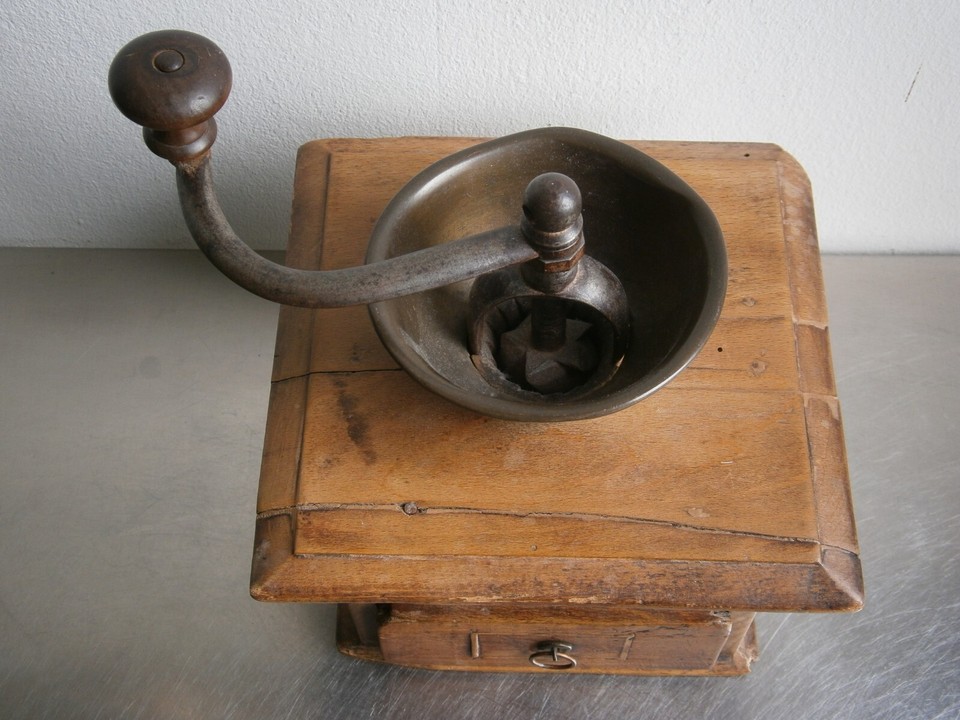 Coffee Mill 19°S Coulaux Molsheim Wood Copper Décor Kitchen Antique | eBay