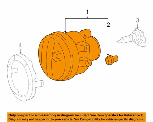 81211-52070 Toyota Lamp unit, fog lamp, rh 8121152070, New Genuine OEM ...