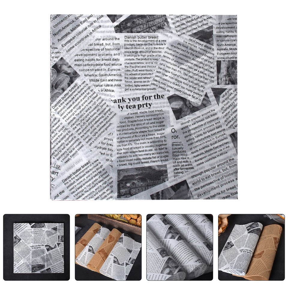 500 Pcs Heat Resistant Oil Proof Baking Paper Snack Papers For Fried ...
