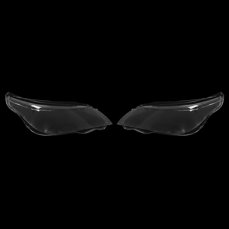 Pair Headlight Headlamp Lens Cover Clear For BMW E60 E61 5Series 525i ...