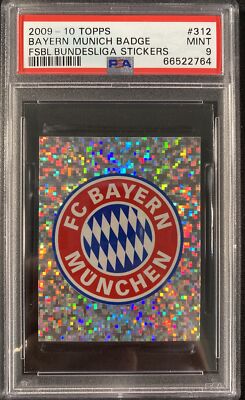 FC BAYERN MUNCHEN 2009 Topps Fussball Bundesliga Stickers Team Badge ...