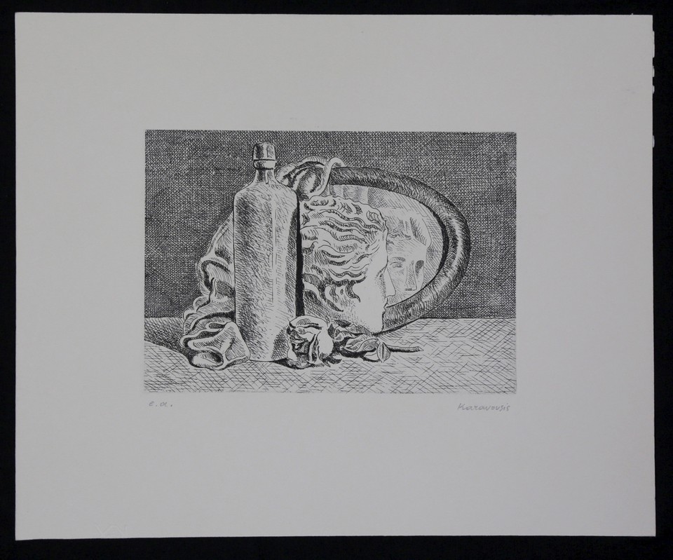 Sarandis KARAVOUSIS ( 1938 ) épreuve d'artiste Grèce Athènes ...