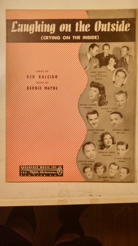 Laughing On The Outside (Crying On The Inside) 1946 Sheet Music ...