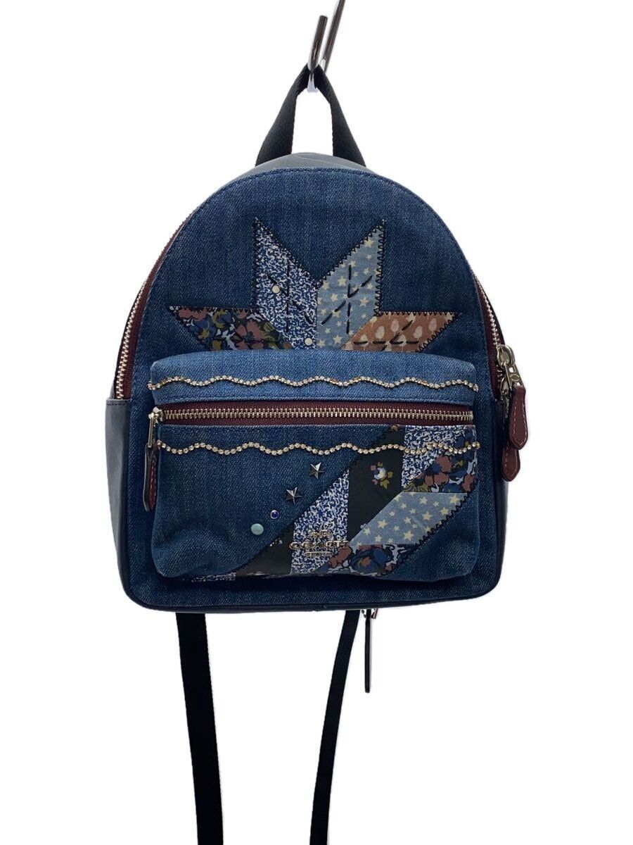Coach Backpack Navy x Multi Leather Mini NVY F39917 U… - Gem