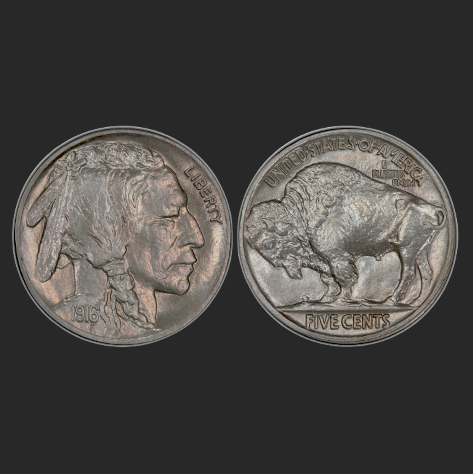 1916 PCGS PR67 Matte Proof Buffalo Nickel - Only 600 Minted! | eBay