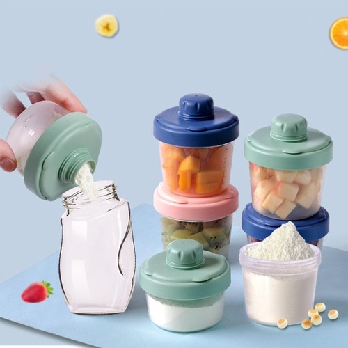 Divided Three-layer Baby Formula Box PP Food Storage Container Milk ...