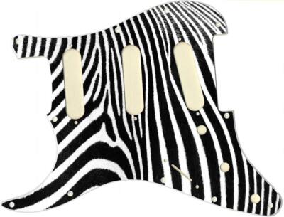 Pickguard Stratocaster Graphic LEFT HANDED to fit Fender 11 Hole Zebra ...