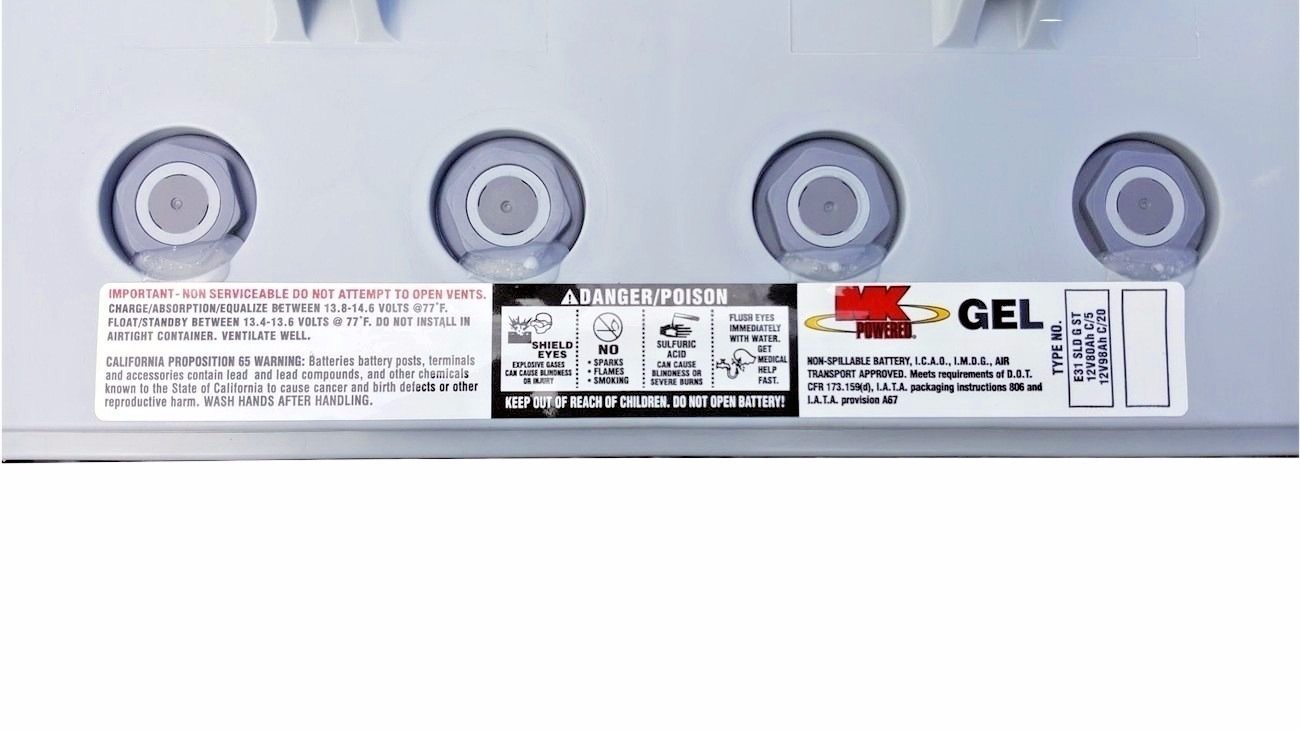 QTY 6: 12V Volt GEL Golf Cart Batteries Battery for Ford Think Neighbor ...