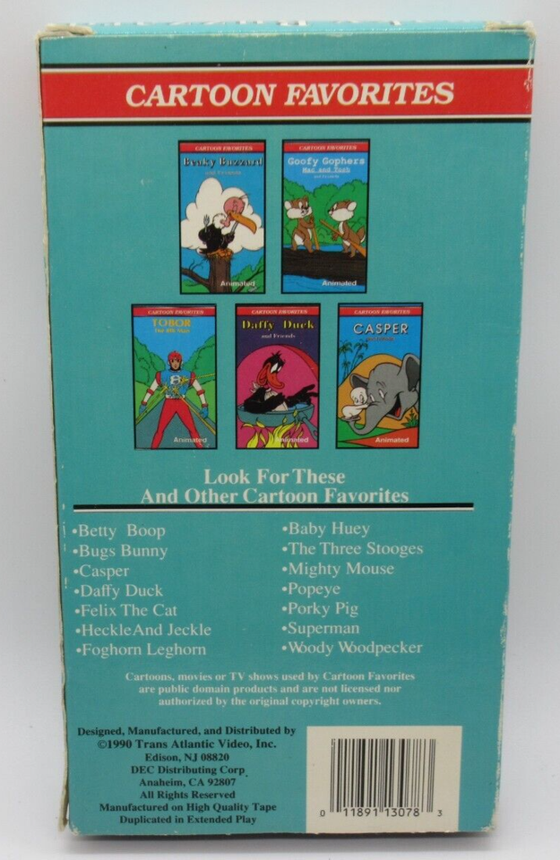 BEAKY BUZZARD & FRIENDS - CARTOON CLASSICS ANIMATED VHS VIDEO, 4 ...