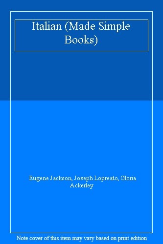 Italian (Made Simple Books) By Eugene Jackson, Joseph Lopreato, Gloria ...