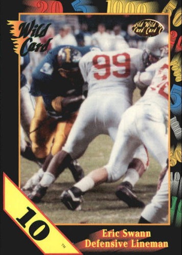 1991 Wild Card Draft 10 Stripe #126 Eric Swann | eBay
