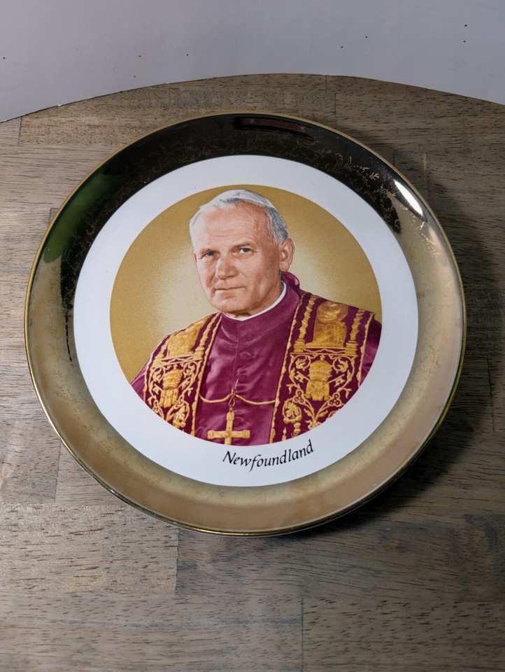 Pope John Paul II Plate: Hunnisett & Edmonds Collector Plate 22k Gold ...