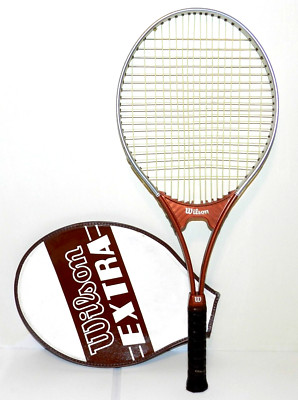 Wilson "Extra" Tennis Racket Racquet Light 4 3/8" Grip Vintage Made in ...