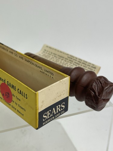 Early Sears Squirrel Call With partial Box And Paperwork - some Damage ...