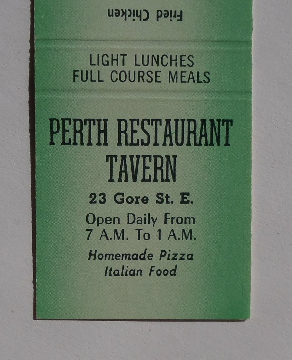 1980s? Perth Restaurant Tavern 23 Gore St. E. Perth ON Canada Lanark Co ...