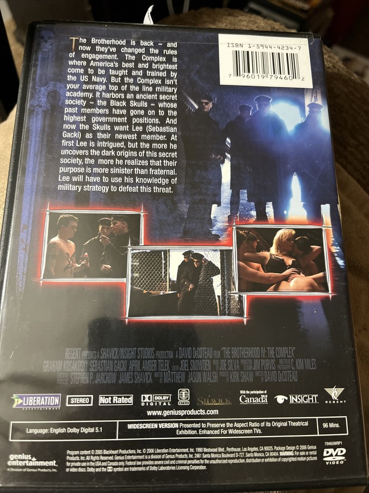 The Brotherhood IV - The Complex (DVD, 2006) Widescreen FREE SHIPPING ...