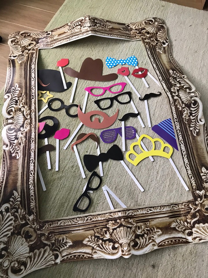Photo Booth -Photography Selfie Props Novelty Fancy Dress Wedding Fun ...