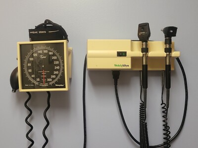 Welch Allen wall otoscope, ophthalmoscope and blood pressure monitor ...