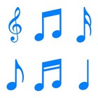 6 Small music notes Vinyl decals phone case laptop car stickers | eBay