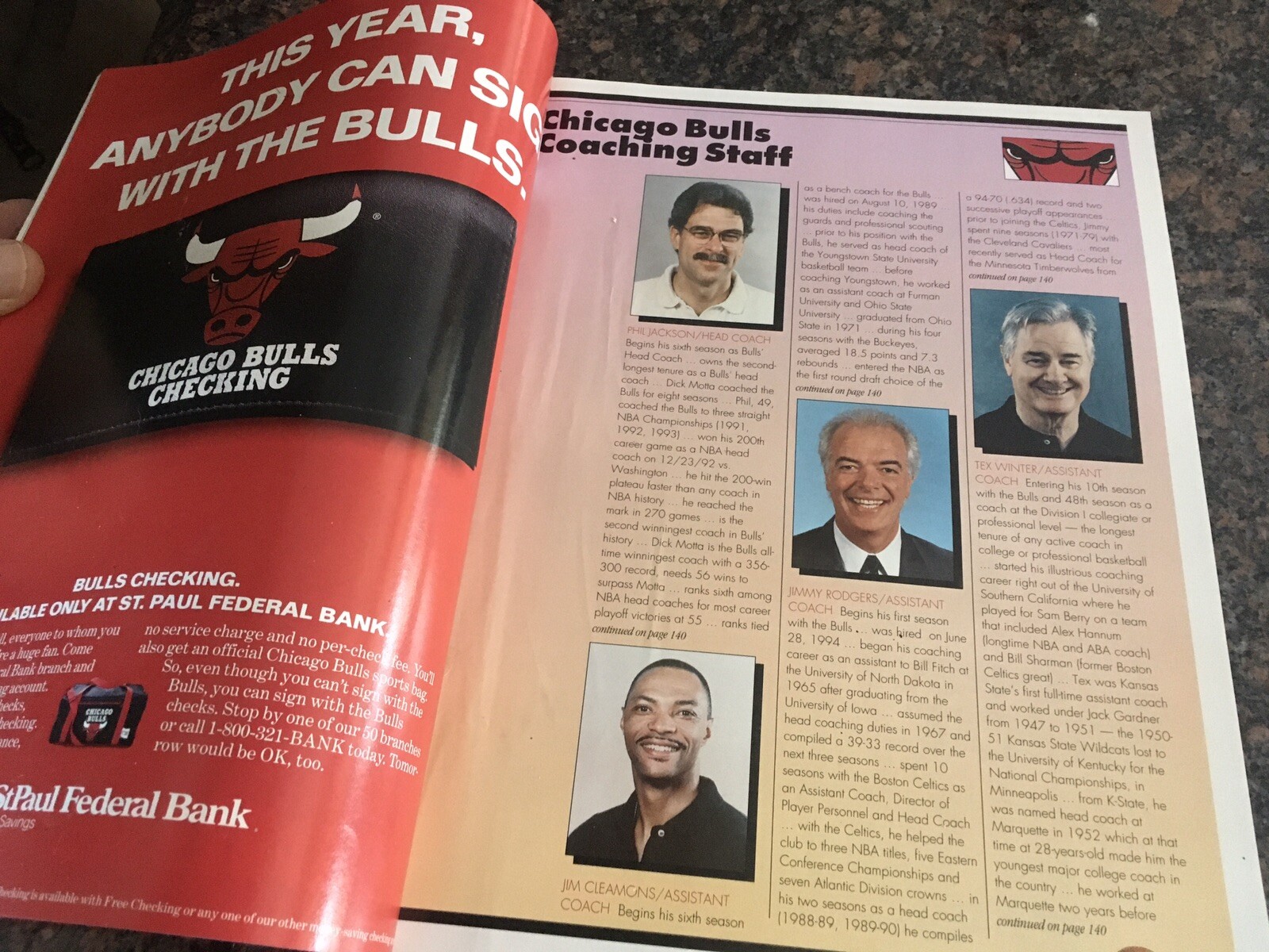 CHICAGO BULLS BULLPEN: Official Game Program Bulls Edition 1 Volume 2 ...