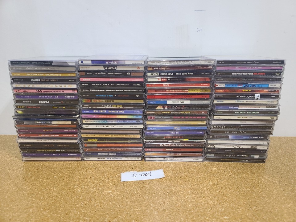 80 Lot Wholesale Random Assorted Audio CDs With Case & Original Artwork ...
