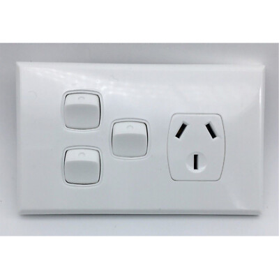 Single Power Point 2x Extra Switch SGPO Electrical White single gpo ...
