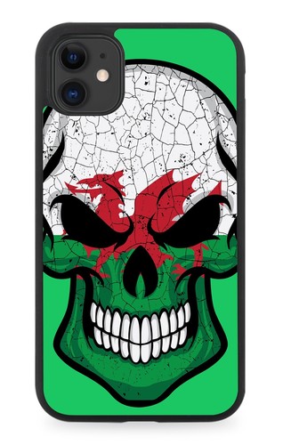 Welsh Skull Rubber Phone Case Flag Flags Wales Dragon Skeleton Novelty ...