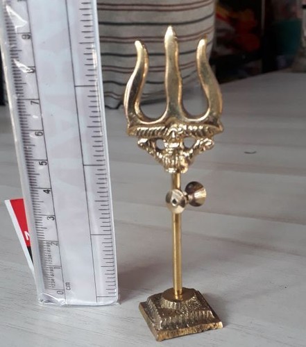 Brass Shiv Trishul Lord Shiva Weapon For Home Temple Highly Energized ...