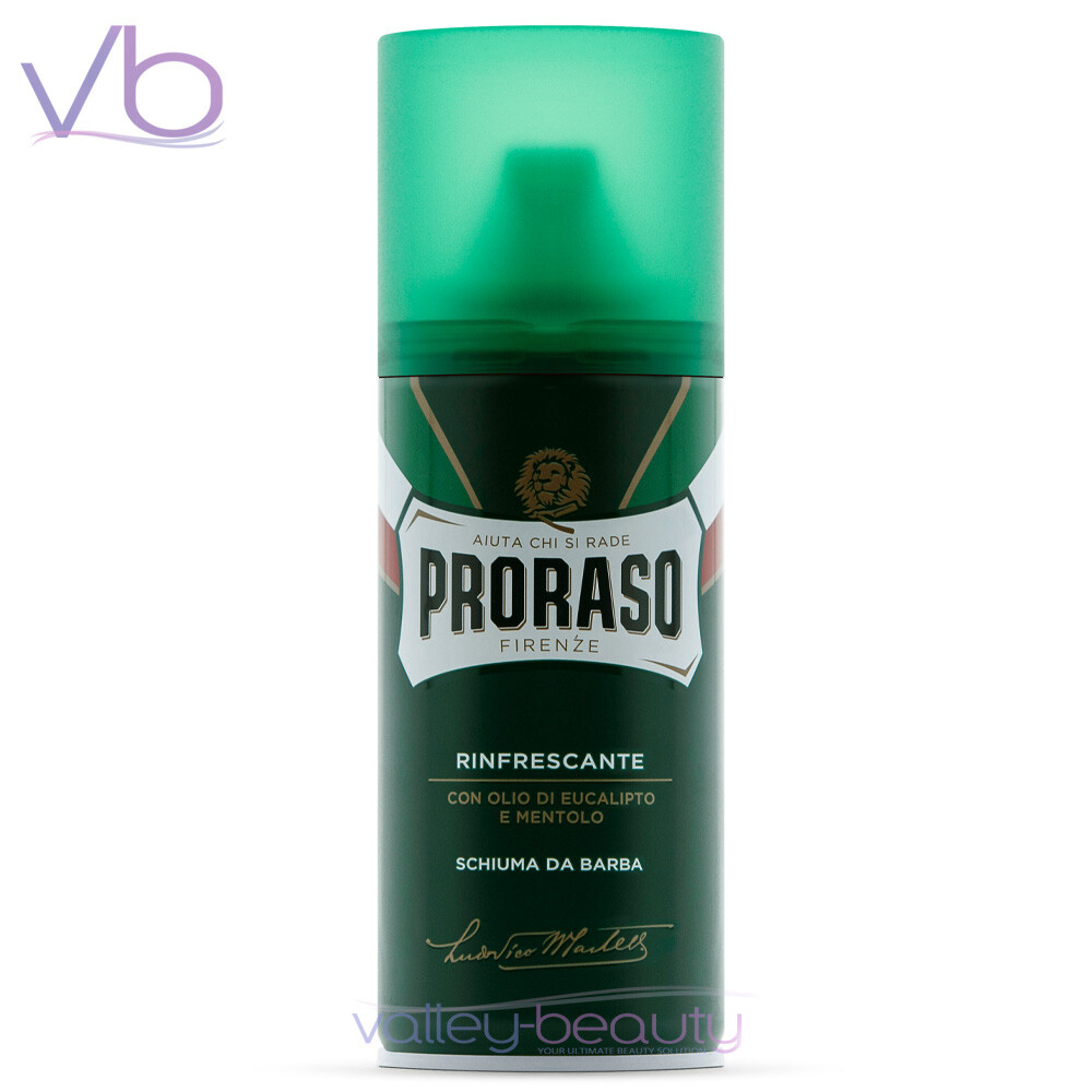 PRORASO Green Shaving Foam | Natural Refreshing Mousse - Eucalyptus and ...
