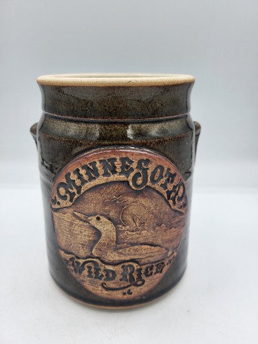 Minnesota Wild Rice Pottery Canister with Duck 6 1/4 inches | eBay