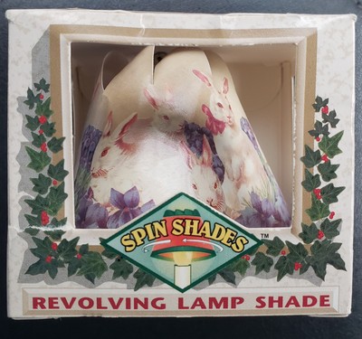 Vintage Spin Shade, Year 94, Revolving Lamp Shade BUNNIES | eBay