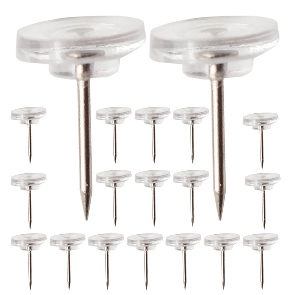 100Pcs Cork Board Pushpins Office Push Pin Drawing Pin Photo Wall Pin ...