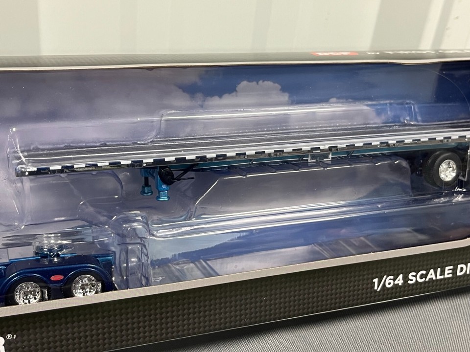 Peterbilt 389 w/ Flatbed McKinney & Sons Chrome 60-1038 DCP NIB 1:64 JC ...