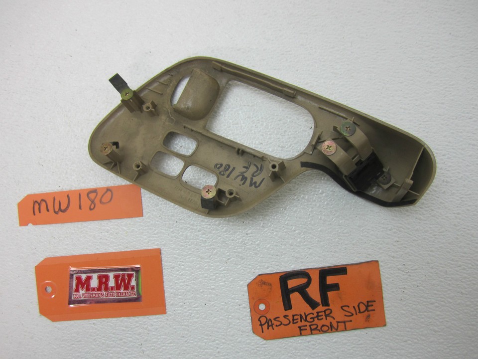 93 INFINITI Q45 RIGHT FRONT DOOR PANEL BEZEL TRIM POWER SEAT SWITCH ...
