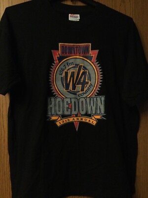W4 106.7 Country - Detroit Radio - Downtown Hoedown - Black - XL ...