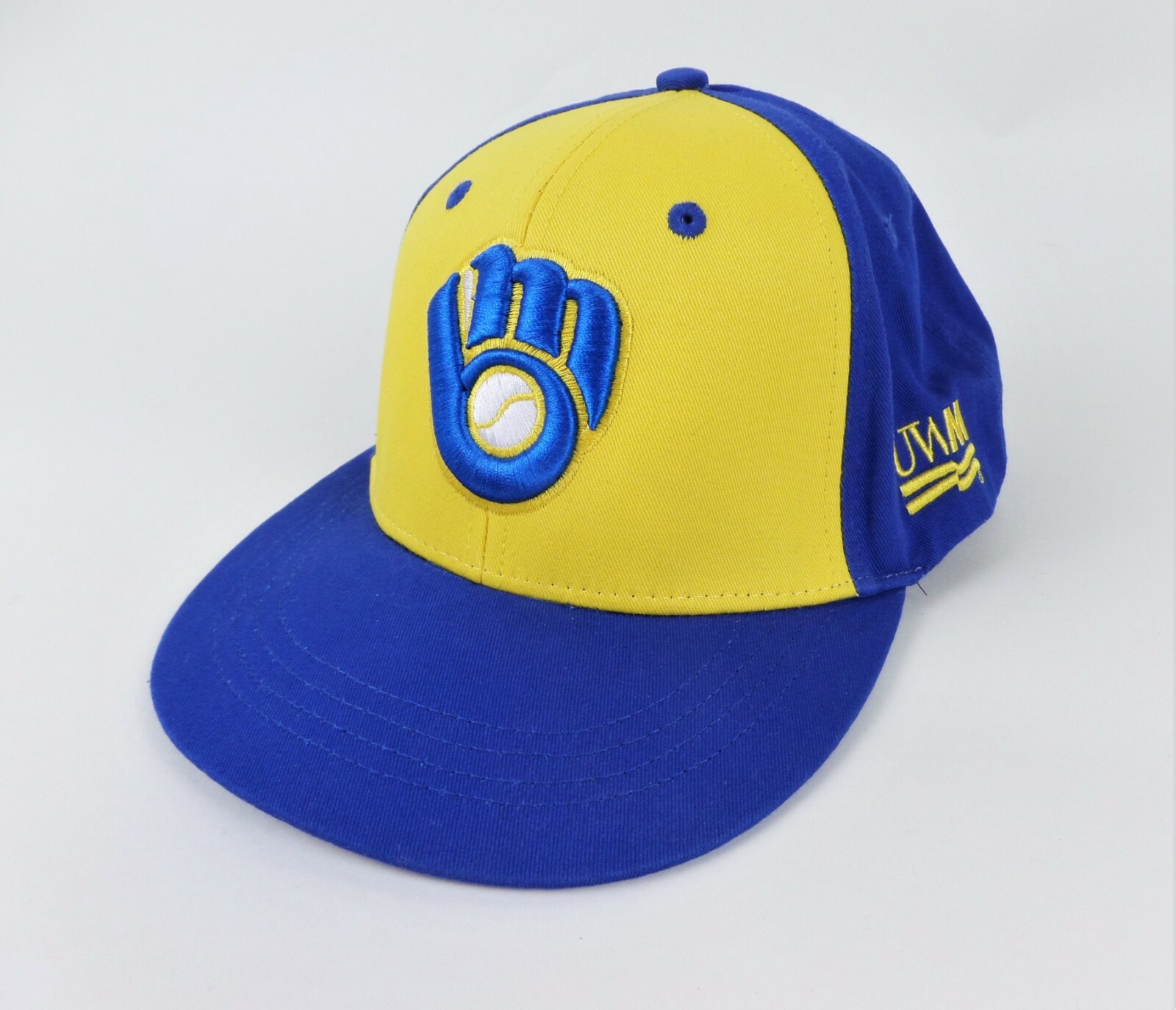 Milwaukee Brewers University of Milwaukee Baseball Cap Hat Mitt Logo ...