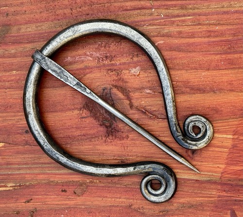 Medieval Cloak Pin Brooch Iron Hand Forged 3inches Heavy Duty ...