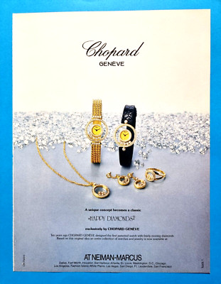 1980s- CHOPARD Happy Diamonds Watch - Neiman Marcus -1 Page Magazine ...