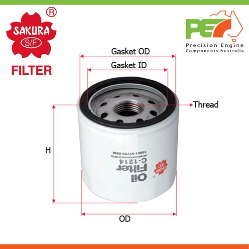 New * SAKURA * Oil Filter For DAIHATSU STORIA / SIRION M101; M111 1.3L ...