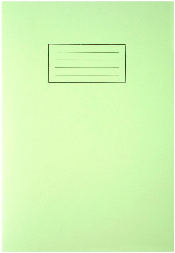 SILVINE - A4 Lined Green Exercise Book - 80 Pages | eBay