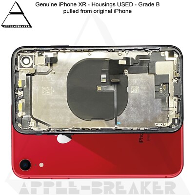Genuine Apple iPhone XR REAR BACK CHASSIS HOUSING WITH PARTS GRADE B ...