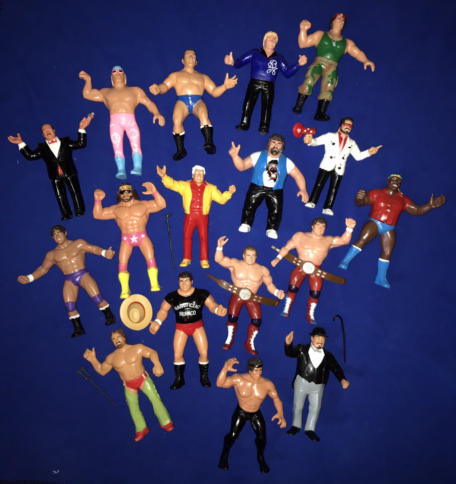 LJN WWF Complete LOT of 71 Figures 1984-89 Series 1-6 w/ ALL extras ...