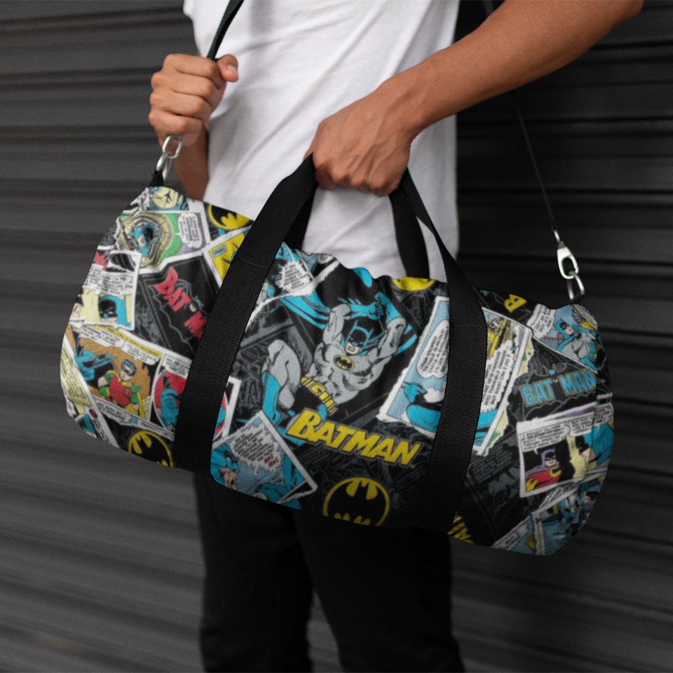 DC Comics Batman Duffel Bag, Comics Duffel Bag, Batman Bag, Men's Gym ...