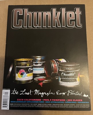 CHUNKLET #20 Magazine Zach Galifianakis *Jon Glaser *Paul F. Tompkins ...