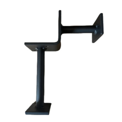 Industrial Iron Foot Rail Support Bracket – Black Finish, Easy Install ...