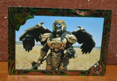 MIGHTY MORPHIN POWER RANGERS FOIL CHASE TRADING CARD: WINGED WARRIOR ...