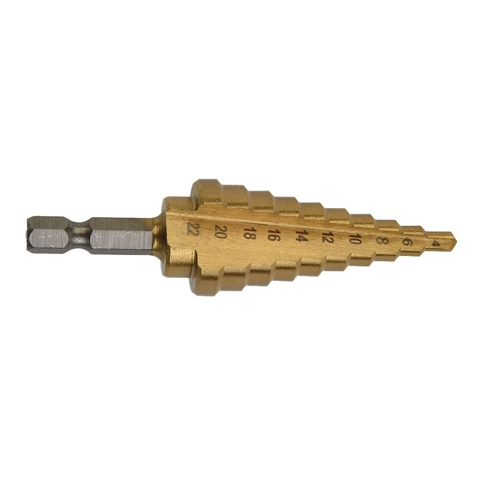 Step drill bit 1pc Chamfering Deburring Hex High Speed Steel Hole ...